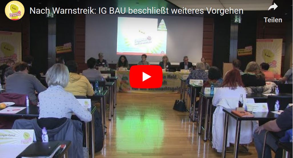 Nach Warnstreik: IG BAU beschließt weiteres Vorgehen | sauberkeit ... Nach Warnstreik: IG BAU beschließt weiteres Vorgehen | sauberkeit ...
